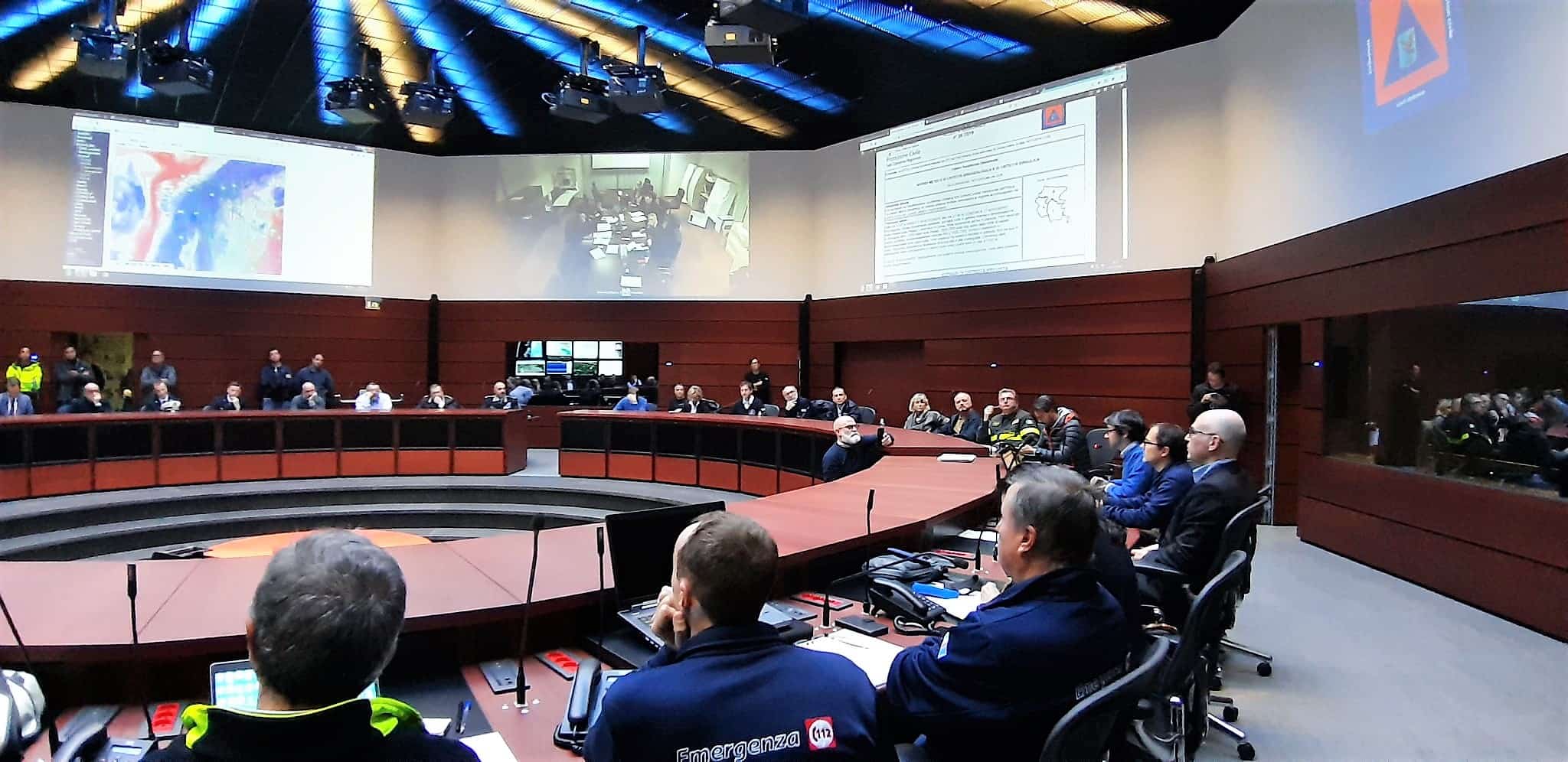 sala operativa protezione civile - Studio Nord News