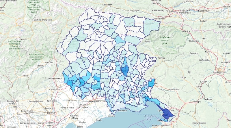 Covid: la mappa del contagio in Carnia, Canal del Ferro, Valcanale ...