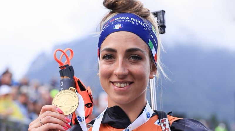 Lisa Vittozzi medaglia d'oro nella 6 km sprint dei Mondiali estivi di ...